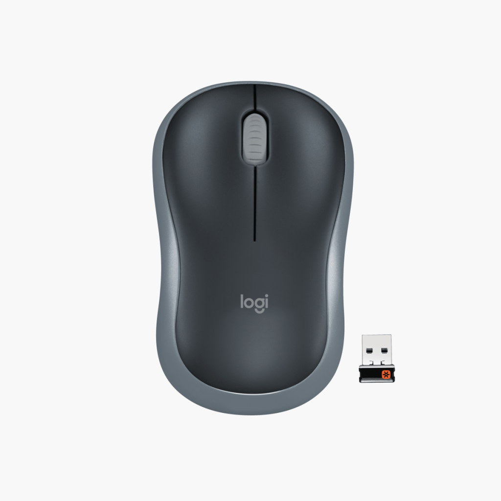 Mouse Inalambrico M185 Gris-Negro Logitech - INBOX
